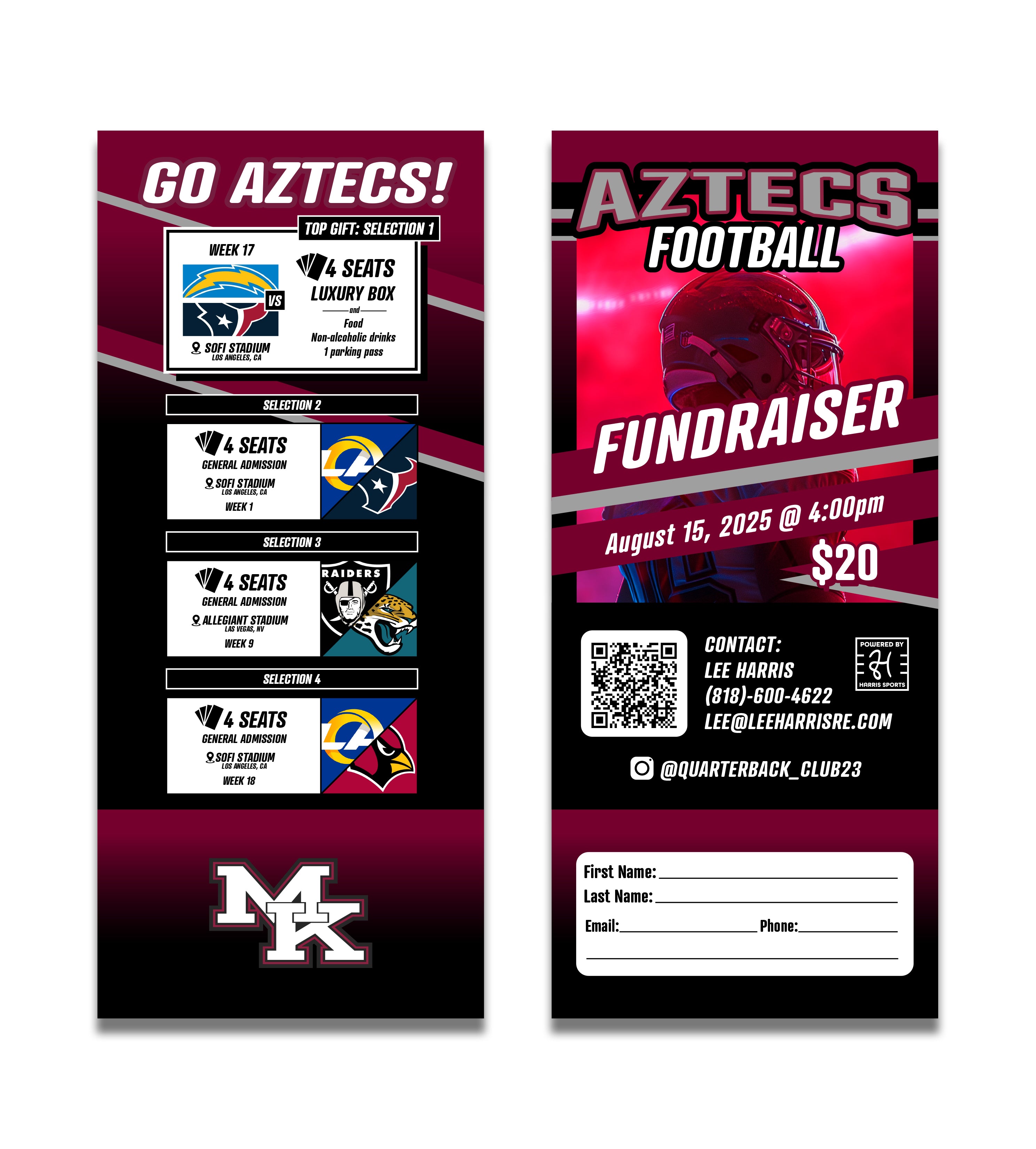 Aztecs Football Donation – Harris Sports