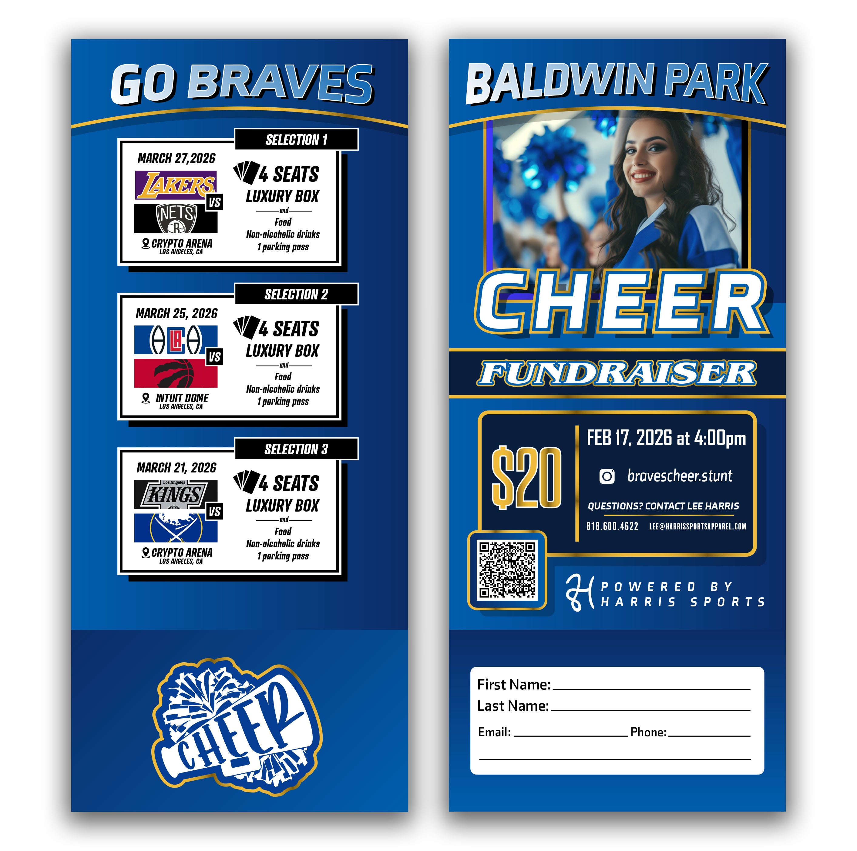 Baldwin Park Cheer Fundraiser 2026 – Harris Sports